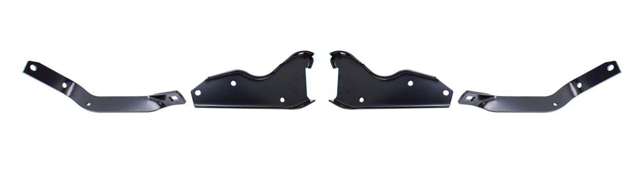 Ecklers Rear Bumper Bracket Kit; Paintable (64-72 F-100 Styleside, F-250 Styleside)