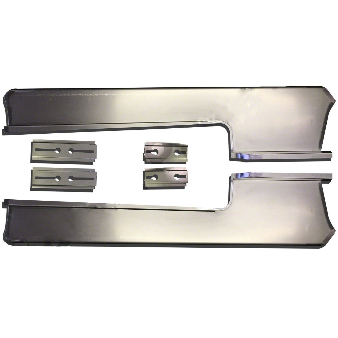 Ecklers Smooth Running Boards with Adapters (53-56 F-100, Excluding Panel)