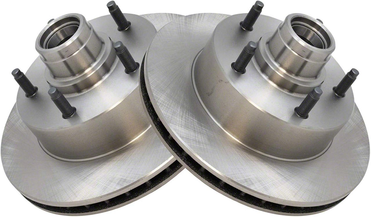 Ecklers Vented 5-Lug Rotors; Front (94-96 2WD F-150)