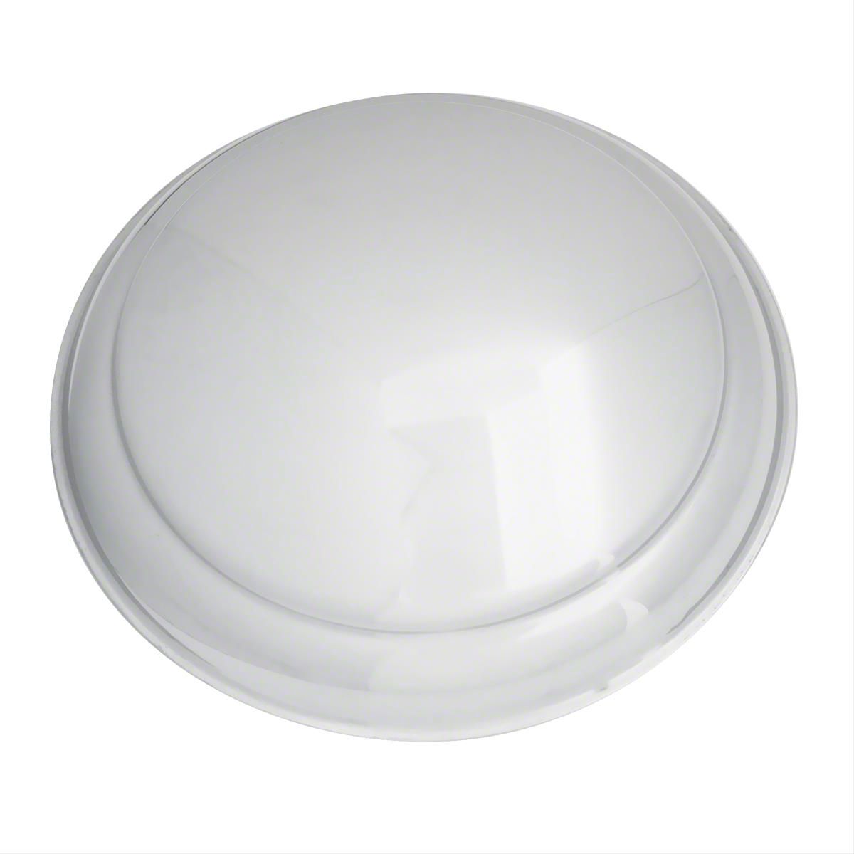 Ecklers Plain Moon Style Hub Cap; Stainless Steel; 8-1/8-Inch Diameter ...