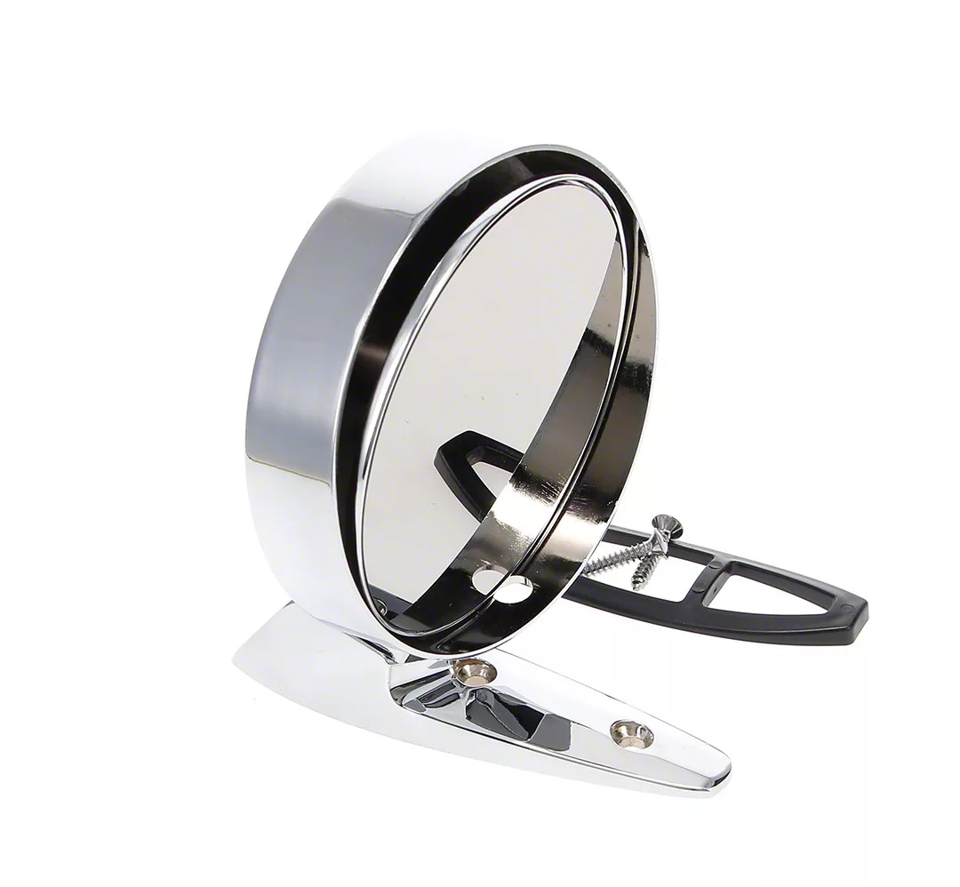 Ecklers Outside Side Mirror; Passenger Side; Chrome (64-66 Ranchero)