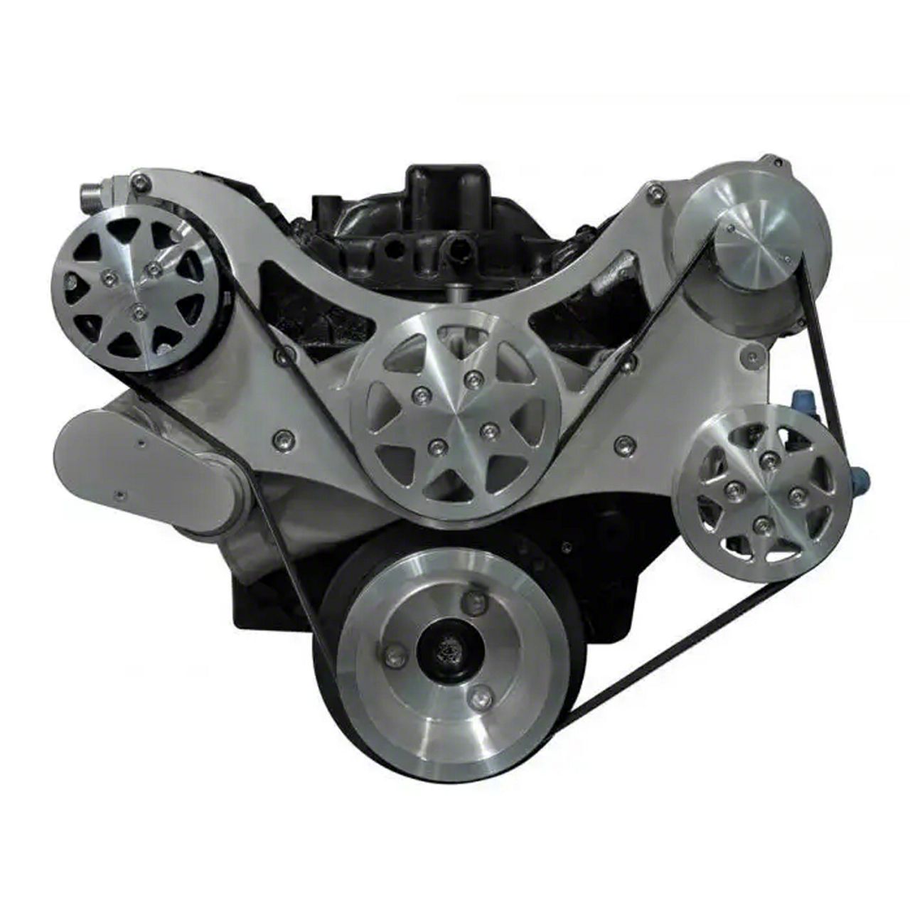 Ecklers Front Drive System, Big Block Chevy, Machine finish, w/ AC and ...