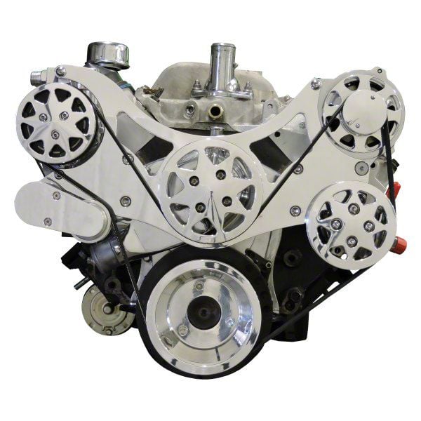 Ecklers Front Drive System, w/ On Board PS Reservoir, Big Block Chevy ...