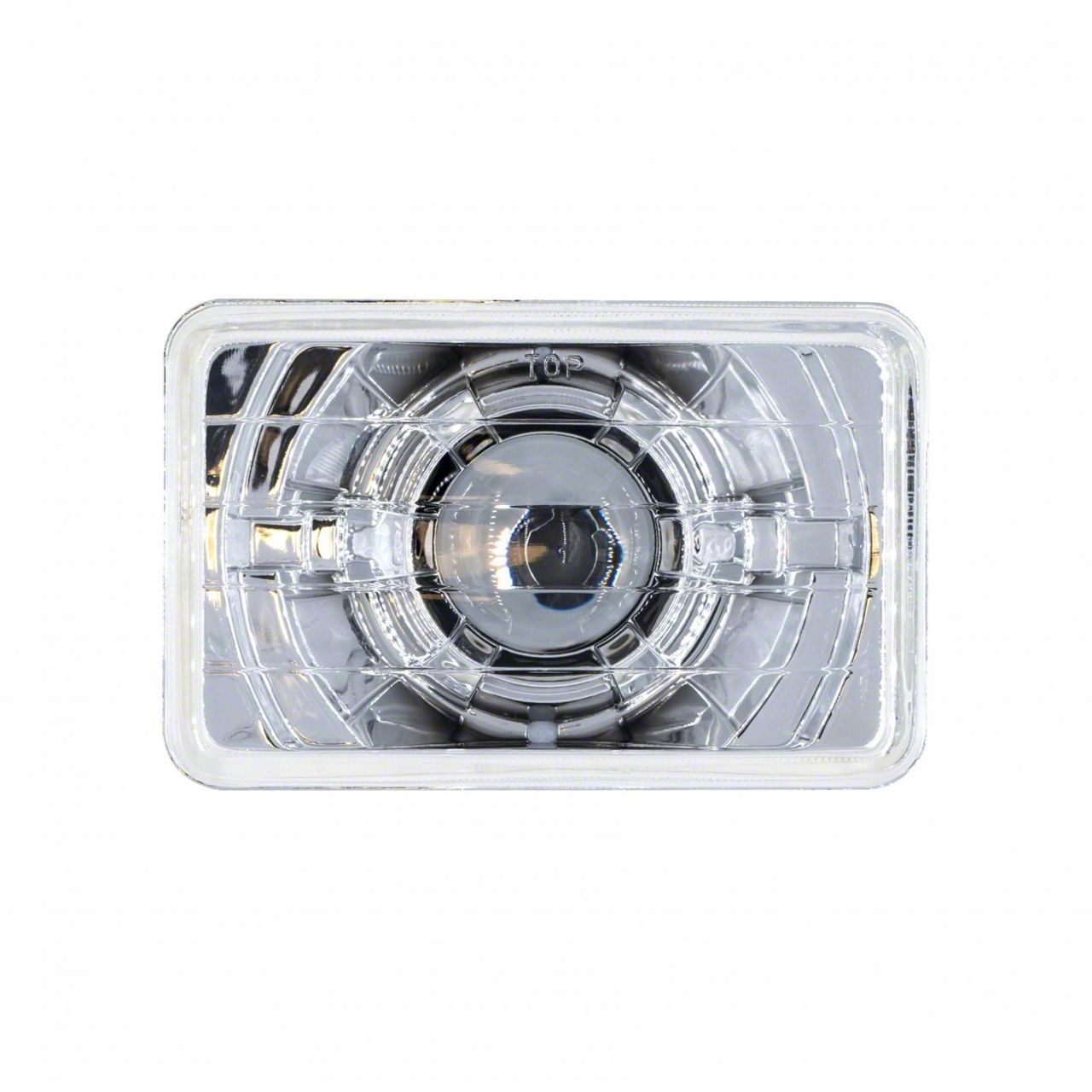 Ecklers 4x6-Inch 13W LED Low Beam Projector Headlight; Chrome Housing ...
