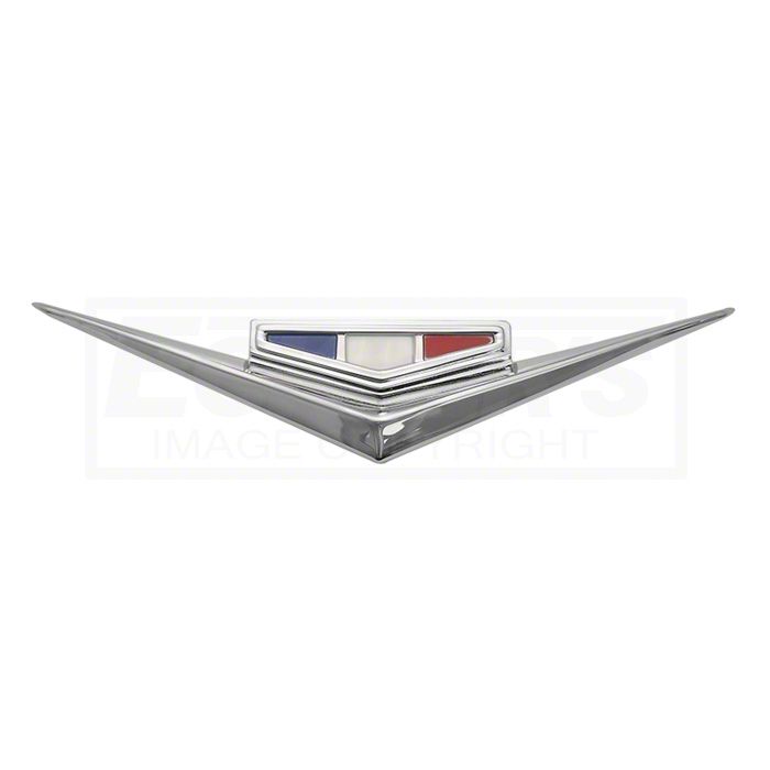 Ecklers Full Size Chevy Front Fender V Emblems, 283ci (62-63 Biscayne ...