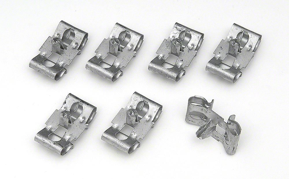 Ecklers Gas & Brake Line To Frame Clip Set,58-64