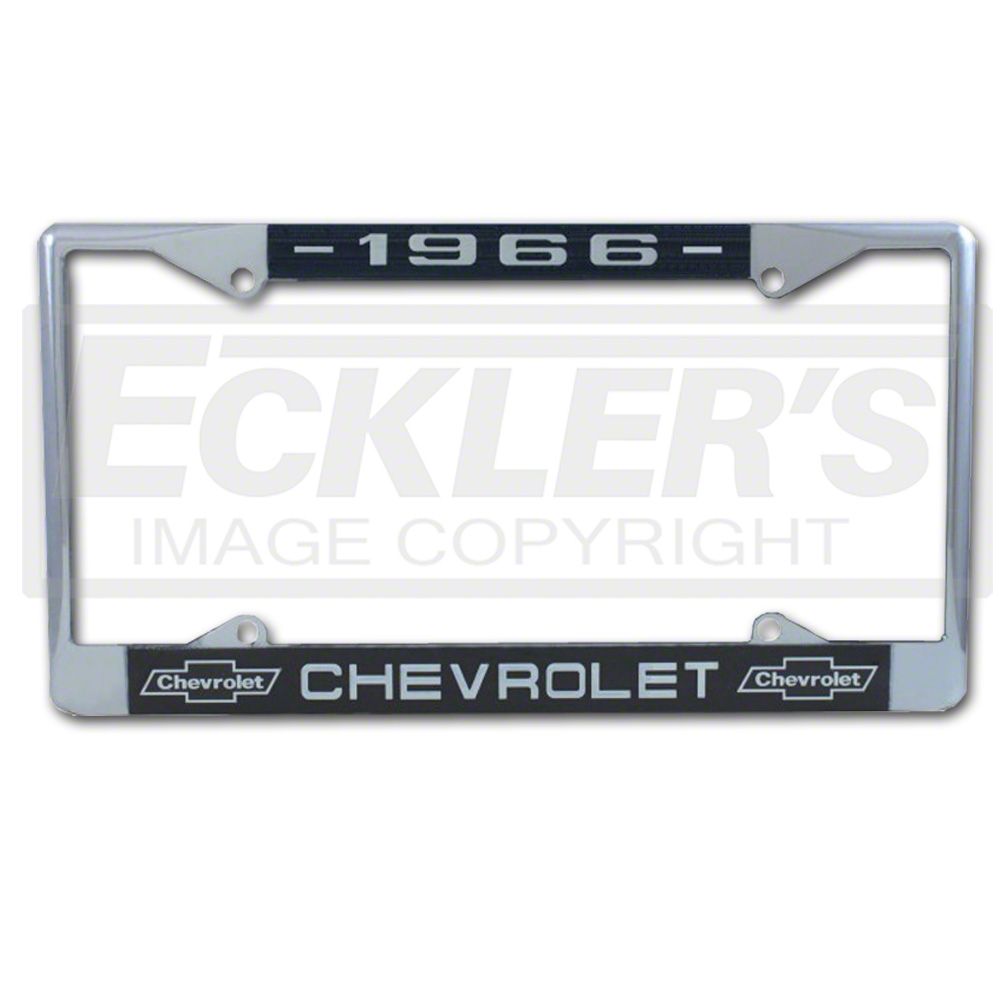 Ecklers Full Size Chevy License Plate Frame With Chevy Bow