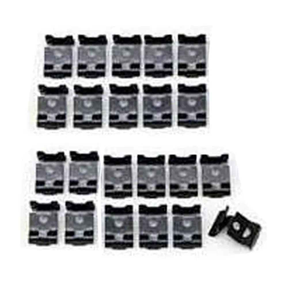 Ecklers Rear Window Glass Stainless Molding Clip Set,55-64