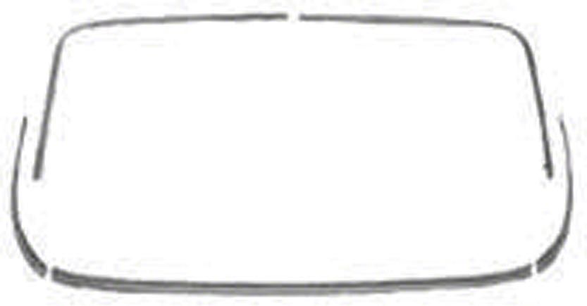 Ecklers Rear Window Molding Set, Stainless Steel, 2-Door Hardtop (65-66 ...
