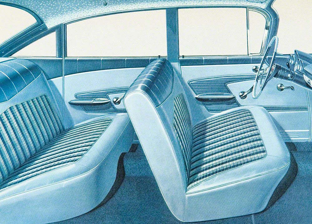 Ecklers Full Size Chevy Seat Cover Set, 4-Door Sedan, Impa