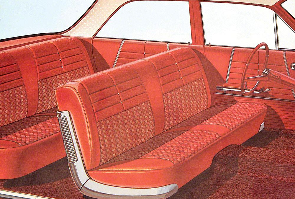 Ecklers Full Size Chevy Seat Cover Set, 4-Door Sedan, Impa