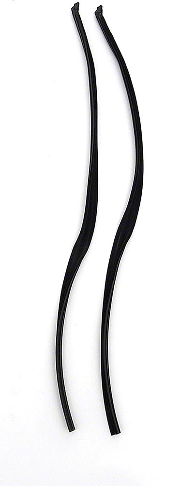 Ecklers Vent Window Frame Vertical Window Channels, Hardtop (65-68 Impala)