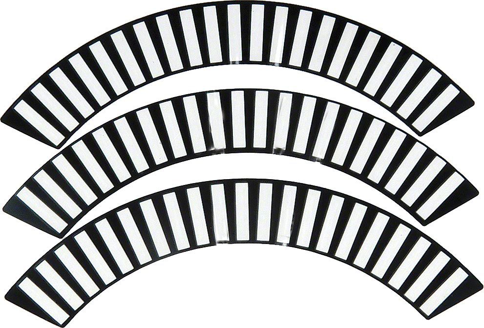 Ecklers Wheel Cover Decal Set - 1958 Impala (1958 Impala)