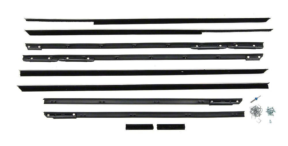 Ecklers Full Size Chevy Window Felt Kit, 4-Door Hardtop, Impala, 1963 ...