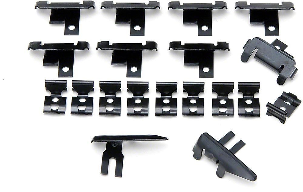 Ecklers Full Size Chevy Windshield Molding Clip Set, 2-Door Hardtop ...