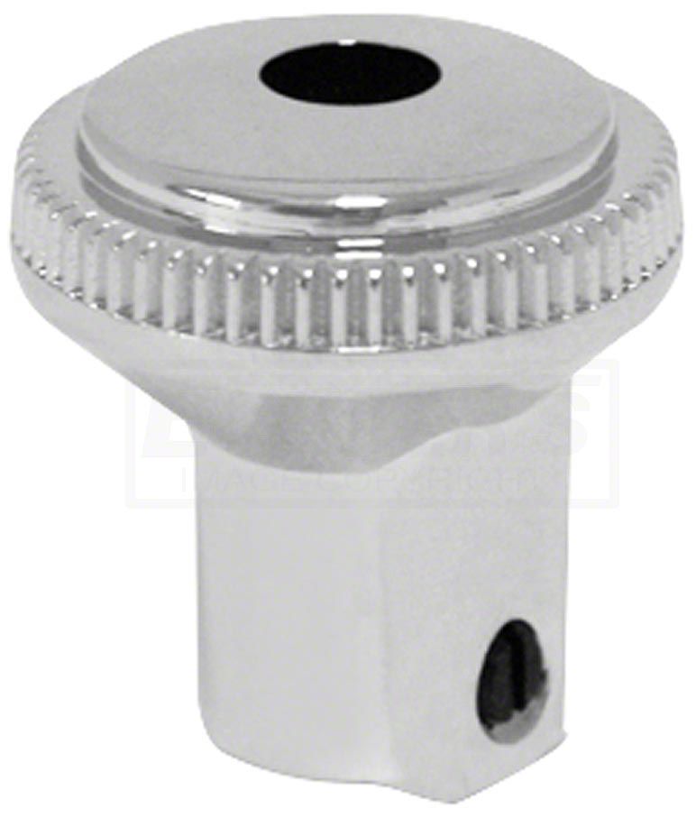 Ecklers Wiper Knob, Chrome, Full Size Chevy (1964 Biscayne; 1964 Impala)