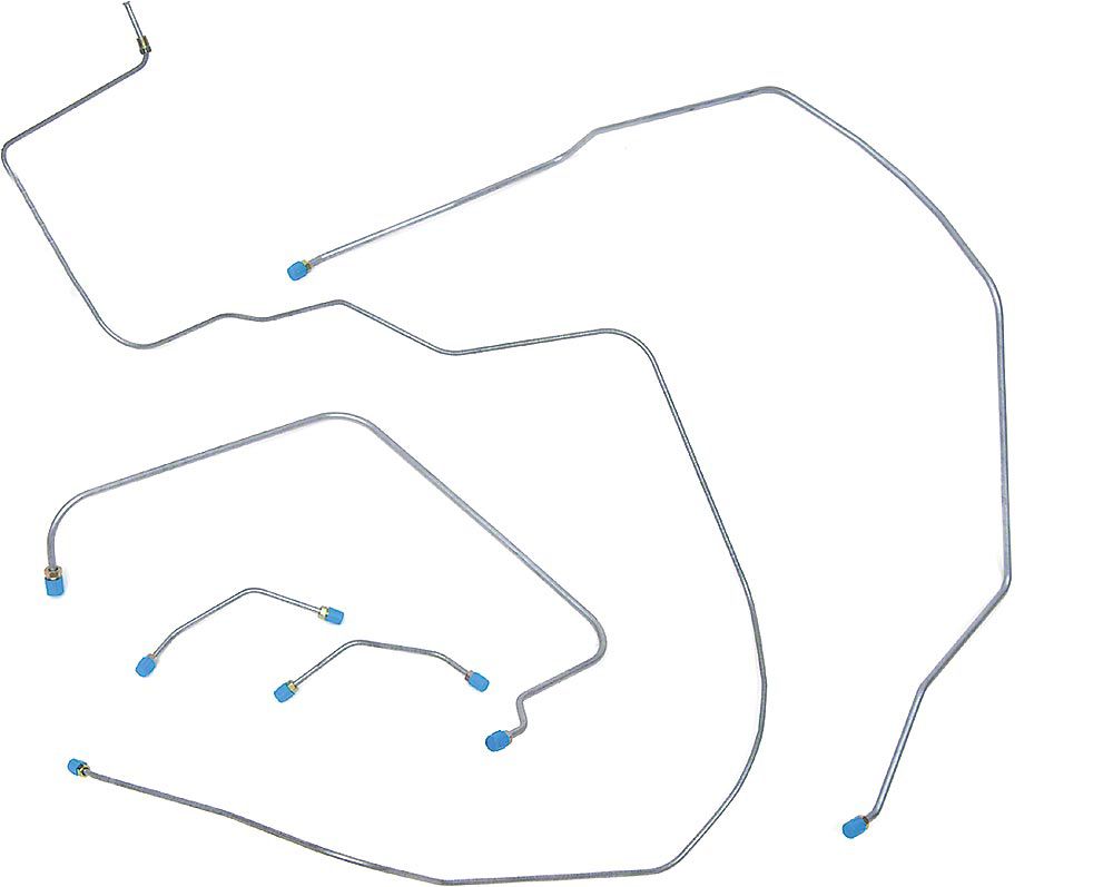 Ecklers Pwr Frt Brake Line Set,w/Dual M/C,58-64 (Disc/Drum Brakes)