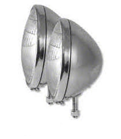 Ecklers Halogen Headlights, 12 Volt, Stainless Steel, Ford Script ...