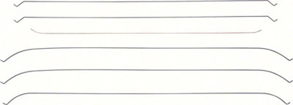 Ecklers Headliner Bow Set, 2-Door Hardtop, 1963-1964 (2-Door, Sport Coupe)