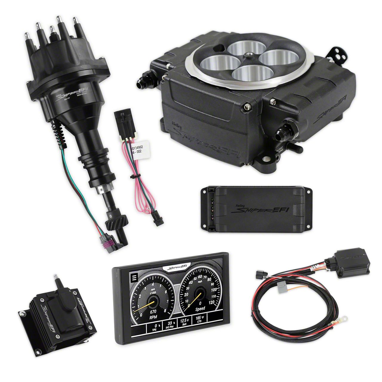 Holley Ecklers Sniper 2 EFI Hyperspark Ignition System Bundle with 5 ...