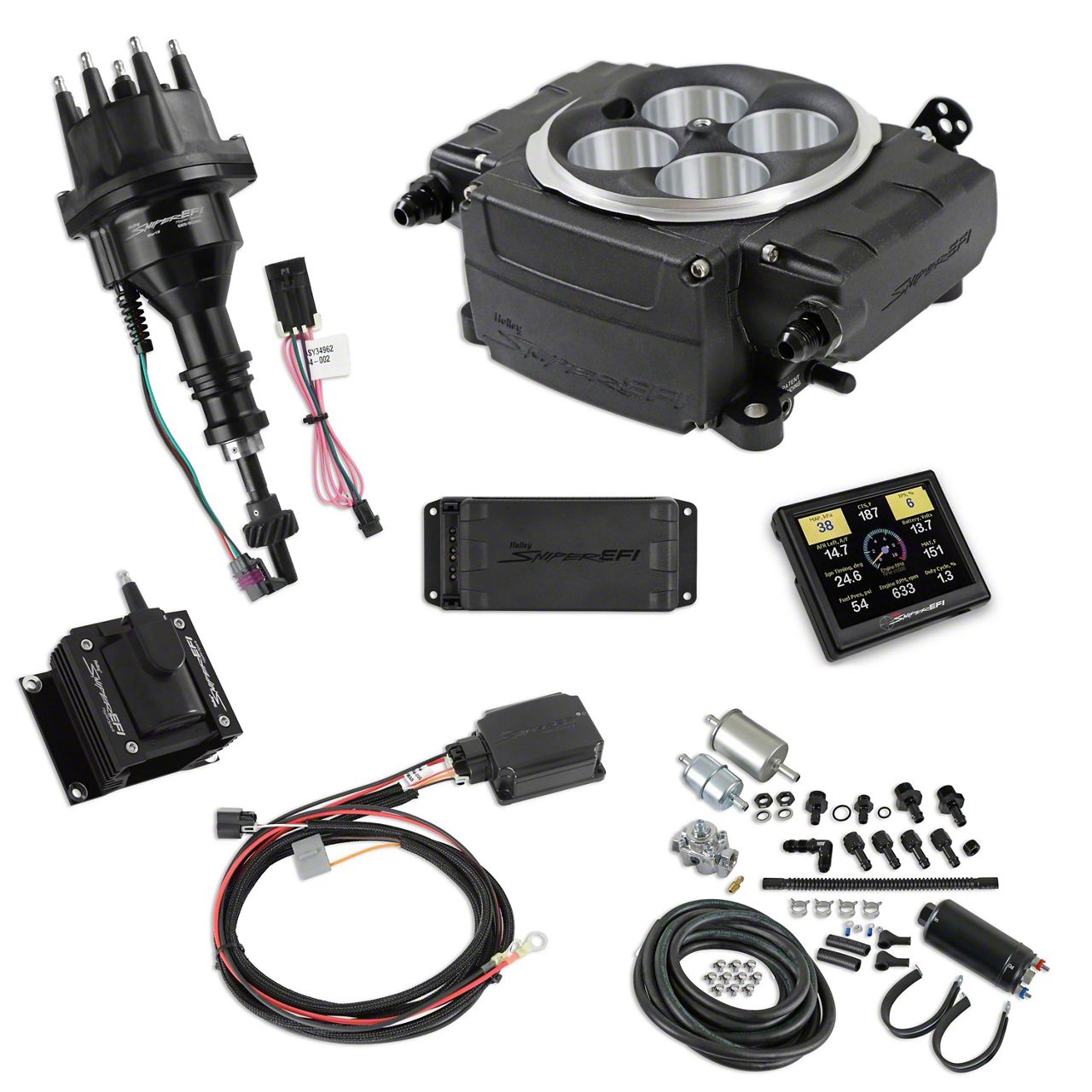 Holley Ecklers Sniper 2 EFI Hyperspark Ignition System Master Kit ...