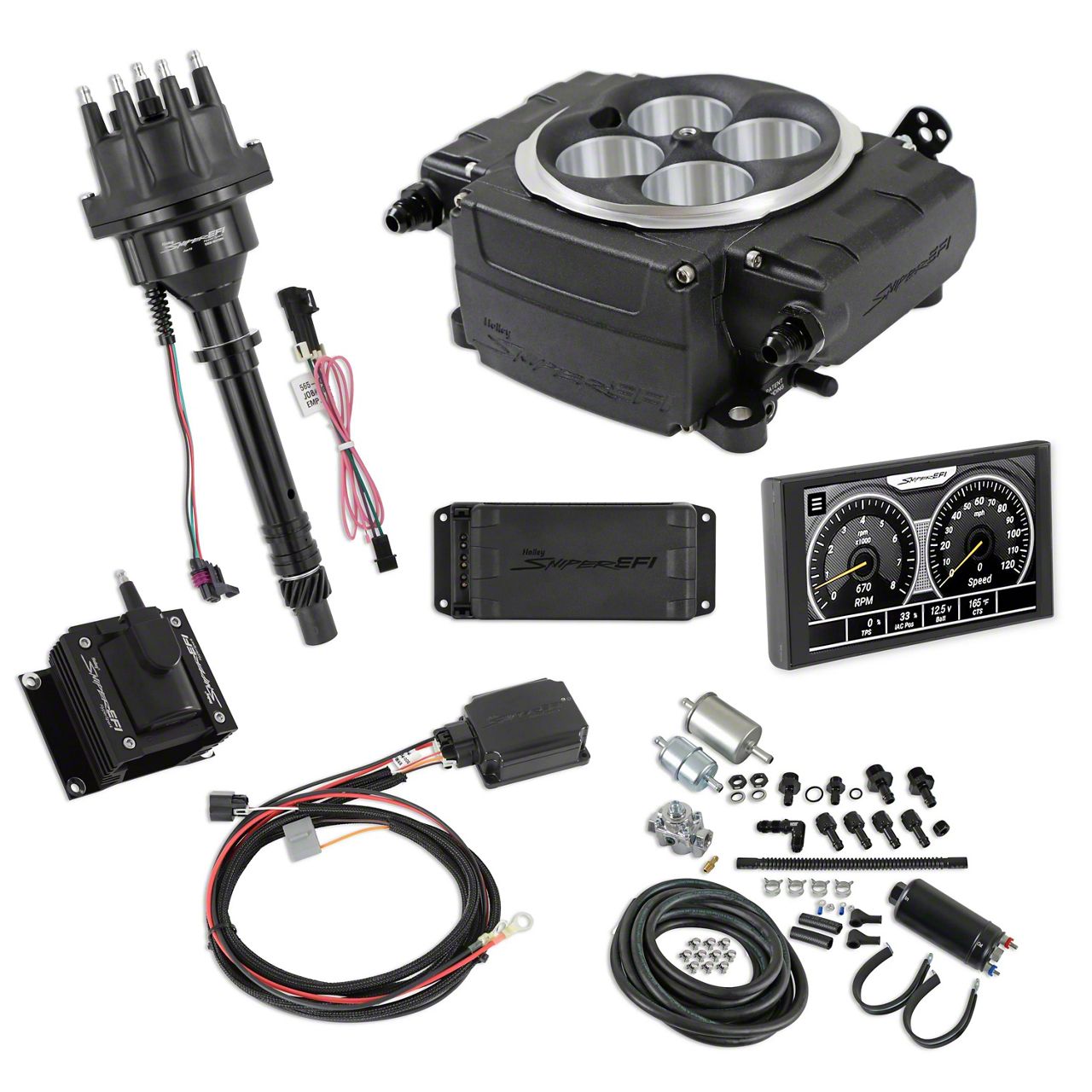 Holley Ecklers Sniper 2 EFI Hyperspark Ignition System Master Kit ...