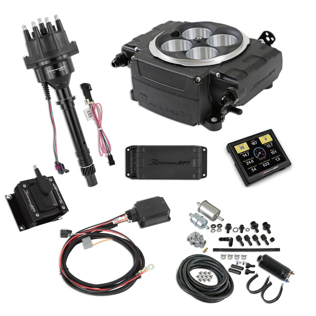 Holley Ecklers Sniper 2 EFI Hyperspark Ignition System Master Kit ...
