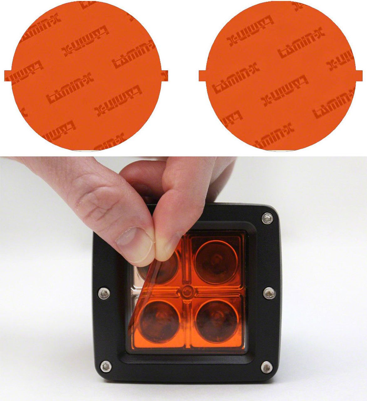 Lamin-X Ecklers 5.75-Inch Round Headlight Covers; Amber SB-5.75A (58-82 ...