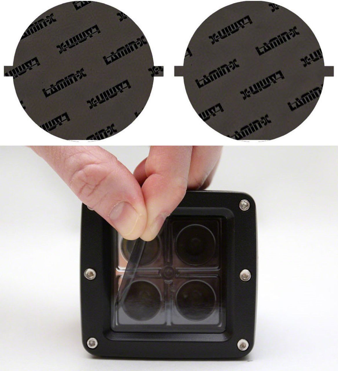 Lamin-X Ecklers 7-Inch Round Headlight Covers; Gunsmoke SB-7G (53-57 ...