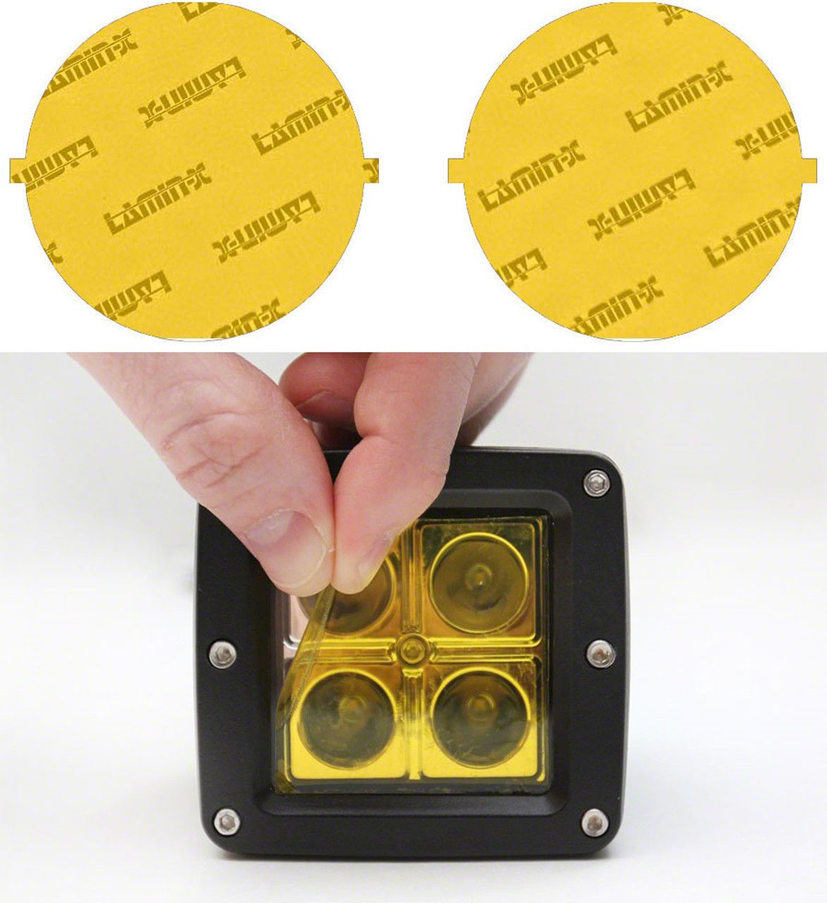 Lamin-X Ecklers 7-Inch Round Headlight Covers; Yellow SB-7Y (53-57 ...