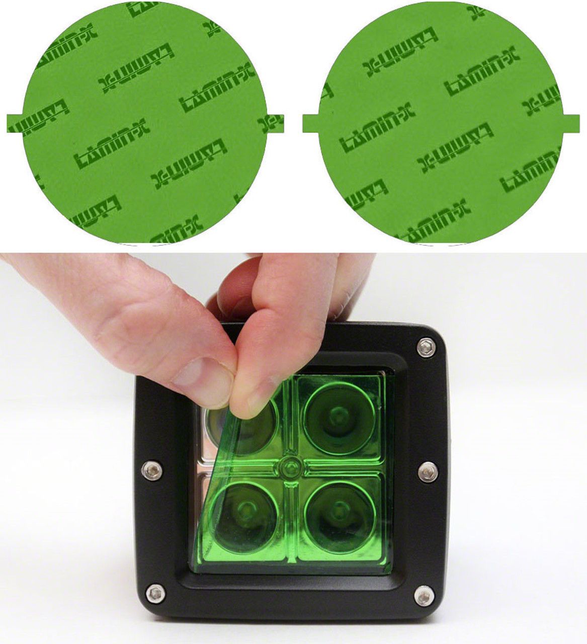 Lamin-X Ecklers 7-Inch Round Headlight Covers; Green SB-7GR (55-57 150 ...