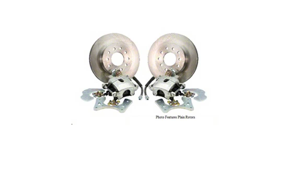 Ecklers Rear Disc Brake Kit, DS Rotors, Basic 69-70