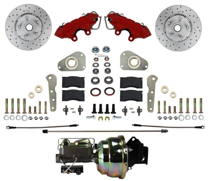 LEED Brakes Ecklers 4-Piston Power Front Disc Brake Conversion Kit with ...