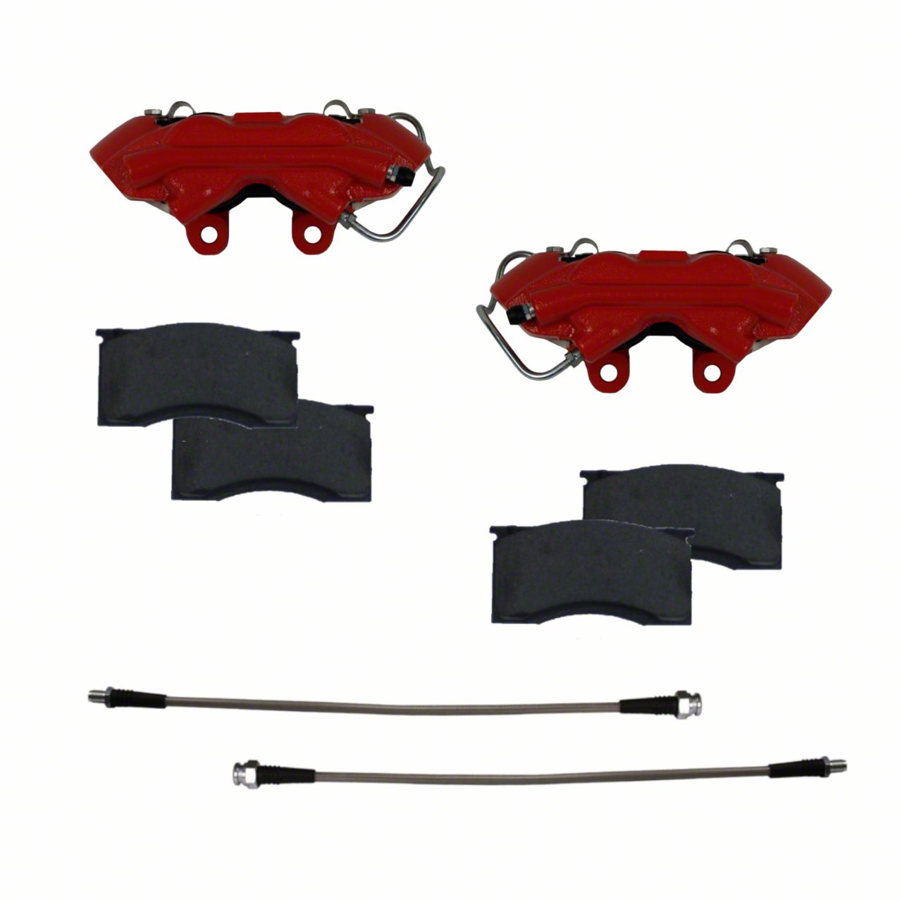 LEED Brakes Ecklers 4-Piston Front Brake Calipers with Semi-Metallic ...