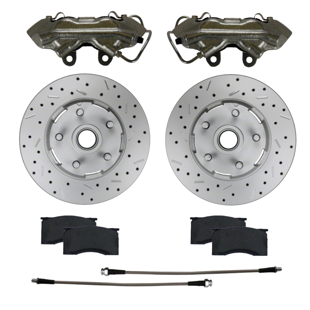 LEED Brakes Ecklers MaxGrip XDS Brake Rotor, Pad and 4-Piston Caliper ...