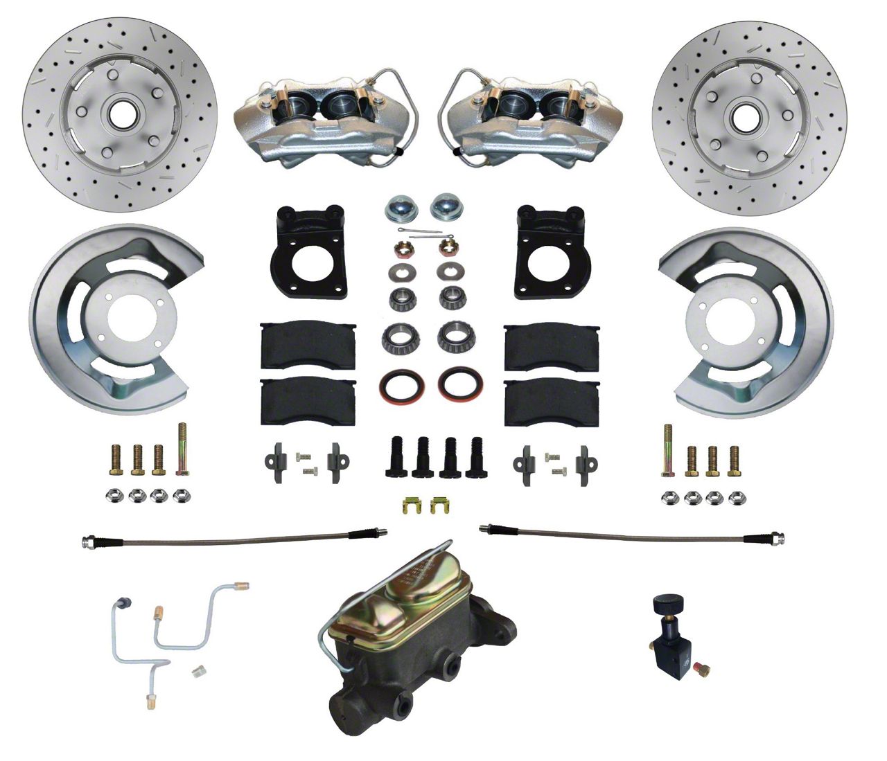 LEED Brakes Ecklers Manual Front Disc Brake Conversion Kit with Master ...