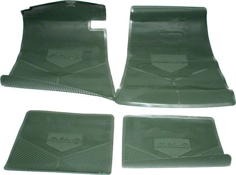 Ecklers Floor Mats,Malibu SS Emblem,Green,4-Piece,64-67