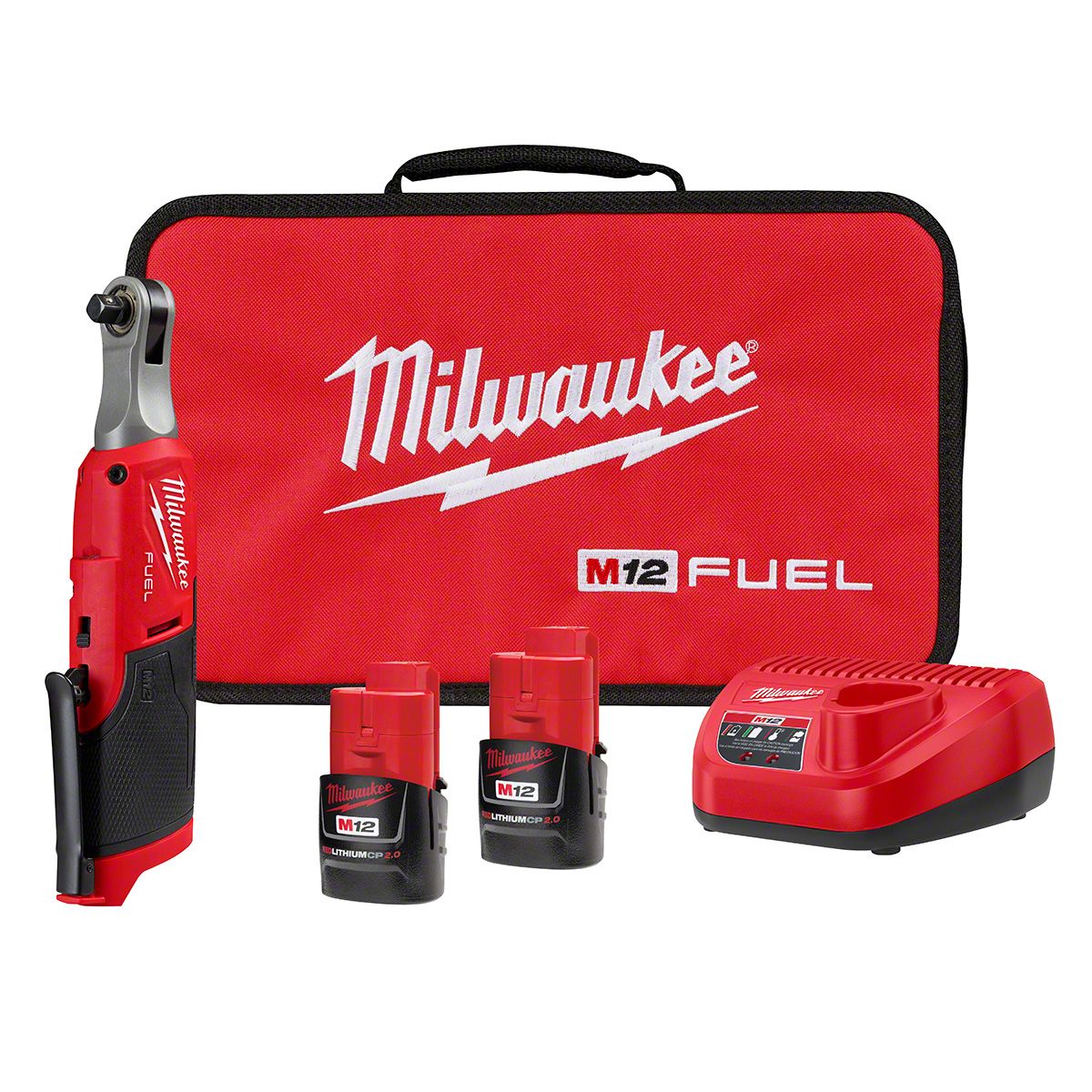 Milwaukee Tool Universal EK M12 FUEL 3/8-Inch High Speed Ratchet Kit ...