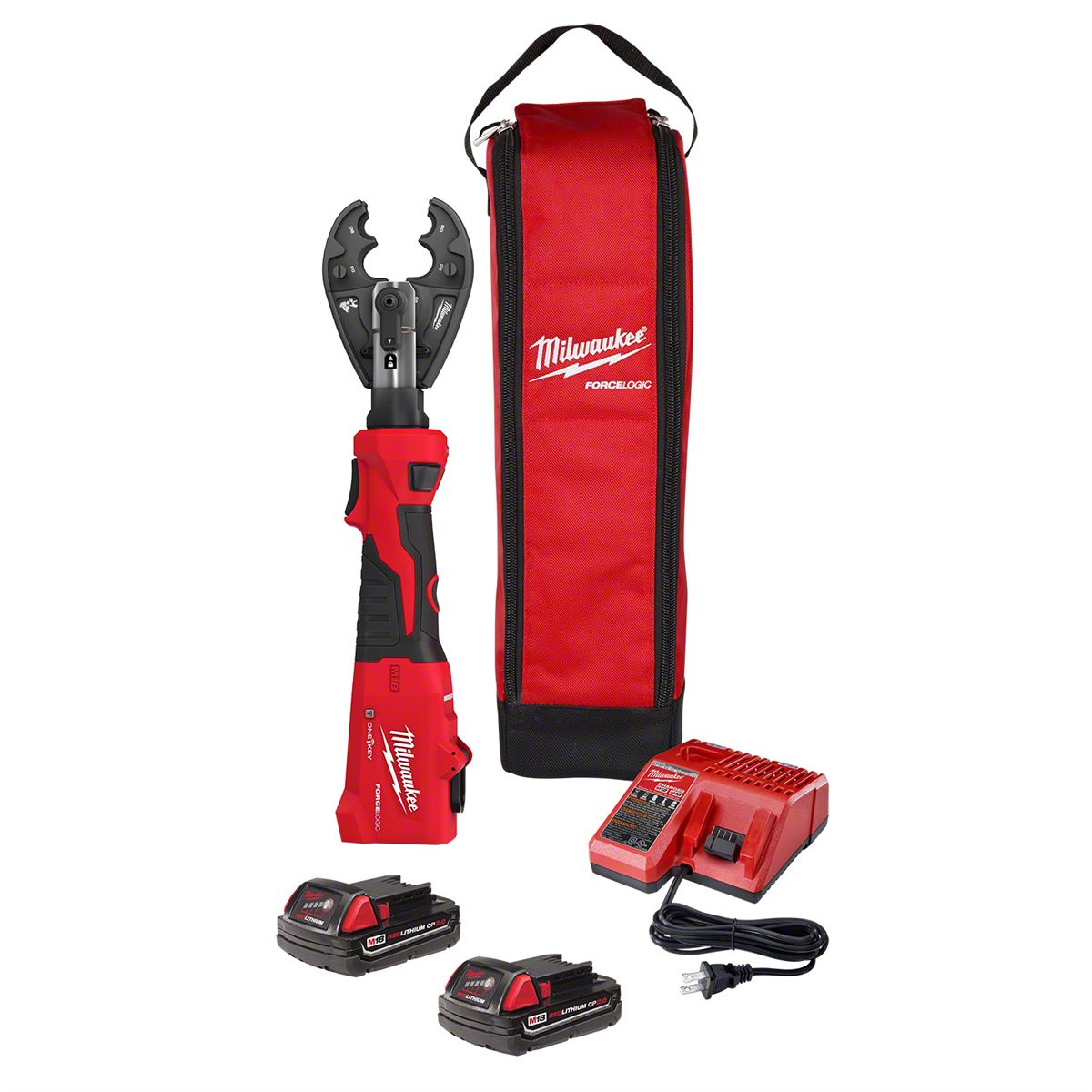 Milwaukee Tool Universal EK M18 FORCE LOGIC 6T Linear Utility Crimper ...