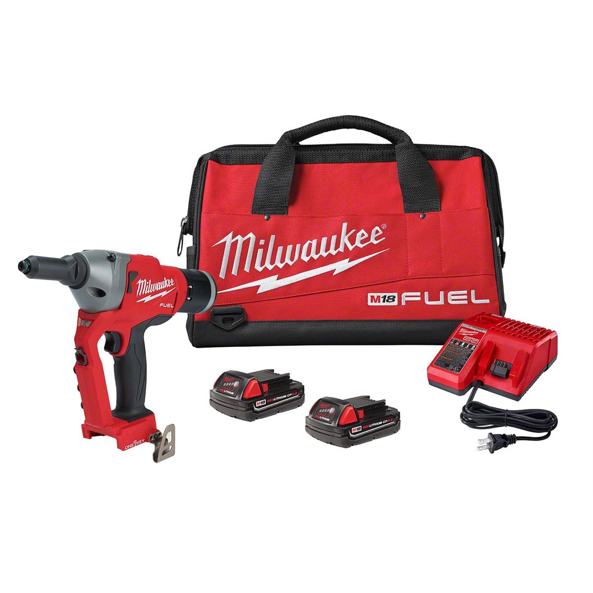 Milwaukee Tool Universal EK M18 FUEL 1/4-Inch Blind Rivet Tool with One ...