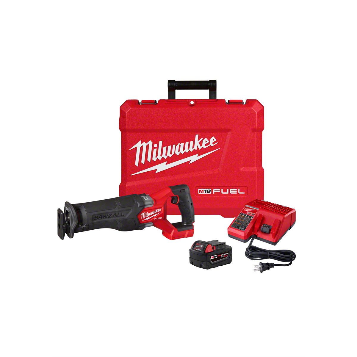 Milwaukee Tool Universal EK M18 FUEL SAWZALL Recip Saw and 1-Battery ...