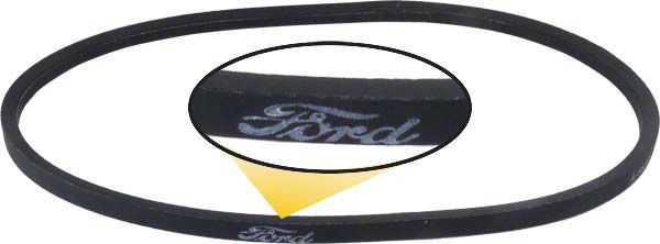 Ecklers Fan Belt/ Ford Script/ Black/ 43 (1928-1931 Model A; 1928-1931 ...