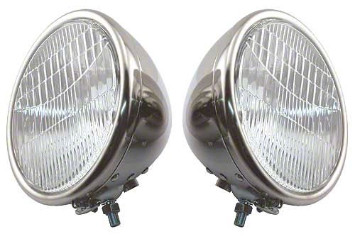 Ecklers Headlights - Complete - Stainless Steel - 1 Bulb Type - Ford ...