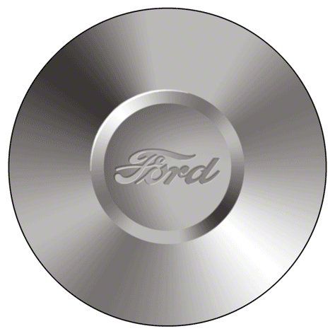 Ecklers Stainless Steel Hub Cap/ Script