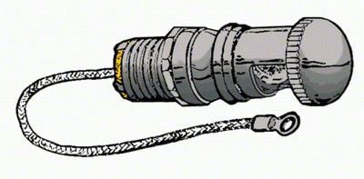 Ecklers Instrument Panel Lamp - Chrome