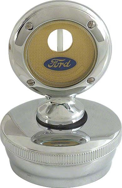 Ecklers Moto-Meter - Chrome - Plain Trim - Includes Cap (1930-1931 Model A)