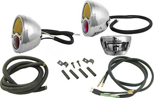 Ecklers Tail Light Kit/ With Stainless Steel Lamps (1930-1931 Model A; 1930-1931 Model AA)