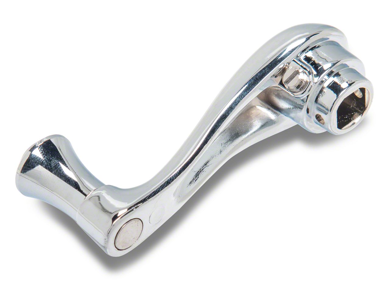 Ecklers 15-31/plain Window Riser Crank/ Chrome