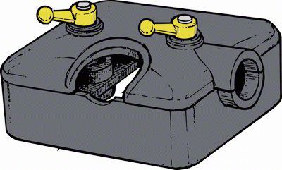 OPR Ecklers Model A Ford Terminal Box With Cover & Wing Nuts - Brass ...