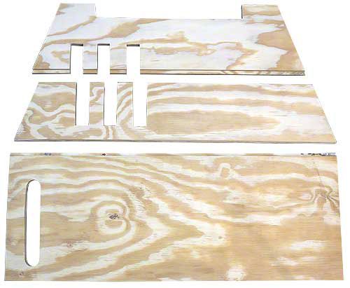 Ecklers Front Floor Board Set - 3 Pieces - Marine Grade Plywood ...